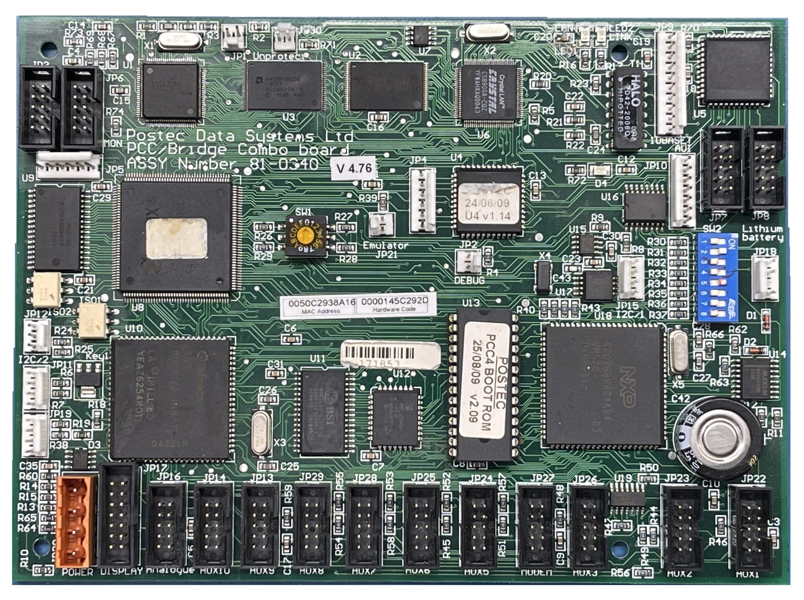 81-0340 POSTEC PCC/Bridge Combo Board - Kentronics