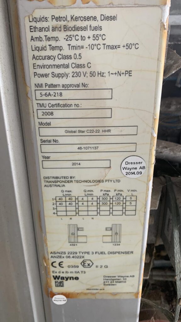 FOR SALE – 4 x Dresser Wayne Petrol/Diesel (PUMPS) - Kentronics